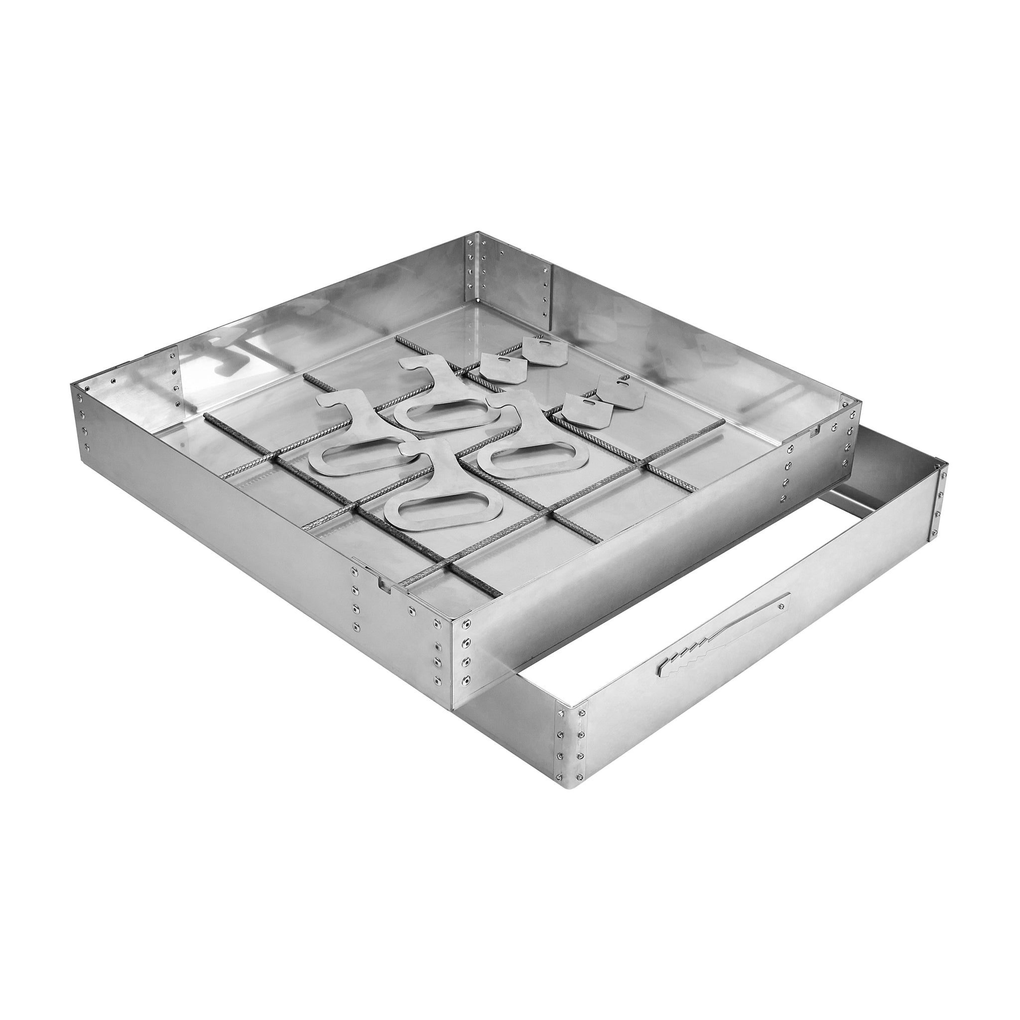 Stainless steel Manhole Cover 300x300x100 BabylonPlast™ EN 124-6 ...